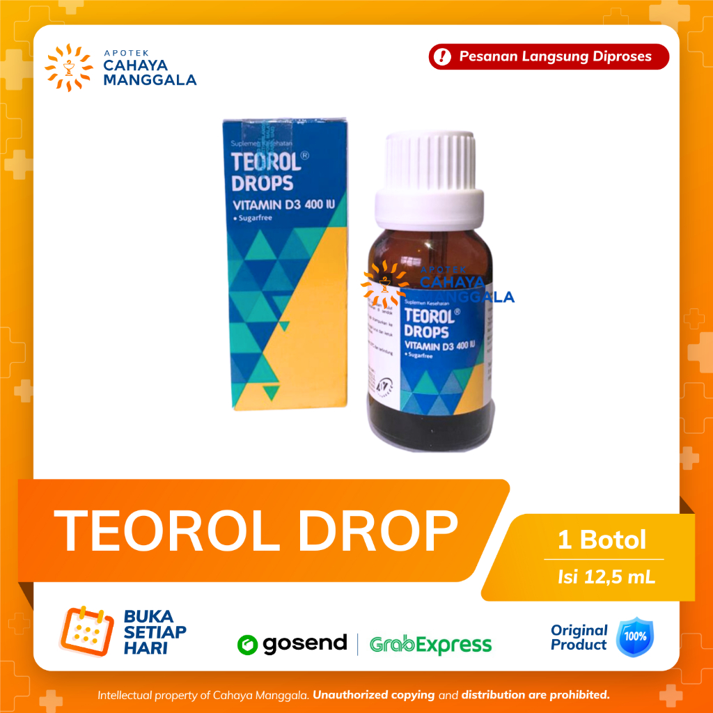 Jual TEOROL DROP 400 IU BOTOL 12,5 ML | Shopee Indonesia