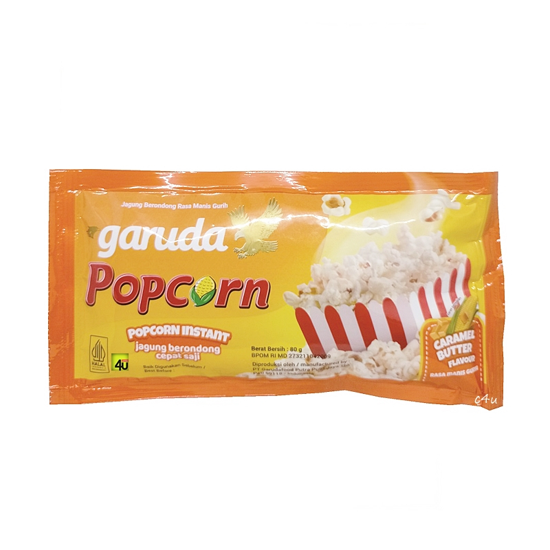 Jual Garuda Popcorn Instant Rasa Caramel Butter 80gr | Shopee Indonesia