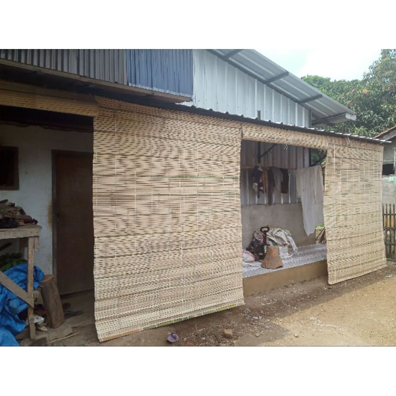 Jual tirai bambu krey gulung outdoor | Shopee Indonesia