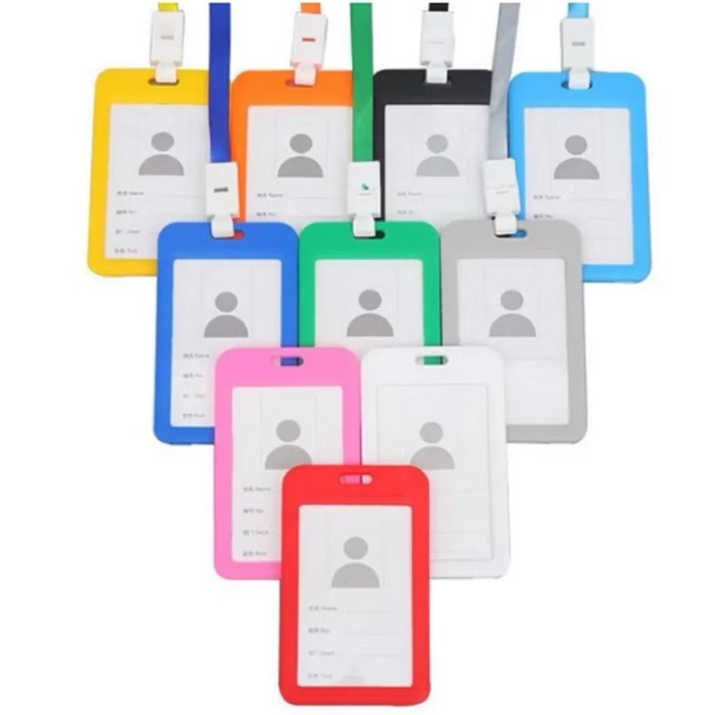 Jual Name Tag ID Card Holder Gantungan Kartu Nama Atau Panitia Satu Set ...