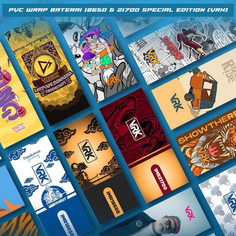 Jual PVC Wrap Pembungkus Baterai 18650 Special Edition (VRK) | Shopee ...