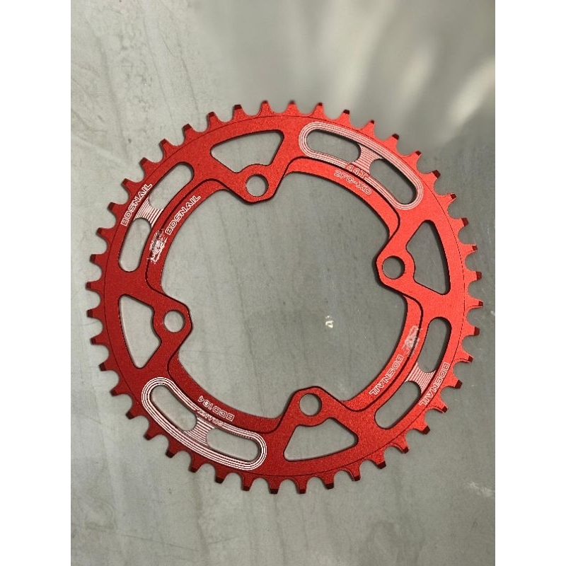 Jual chainring snail 44t 104bcd aloy red | Shopee Indonesia
