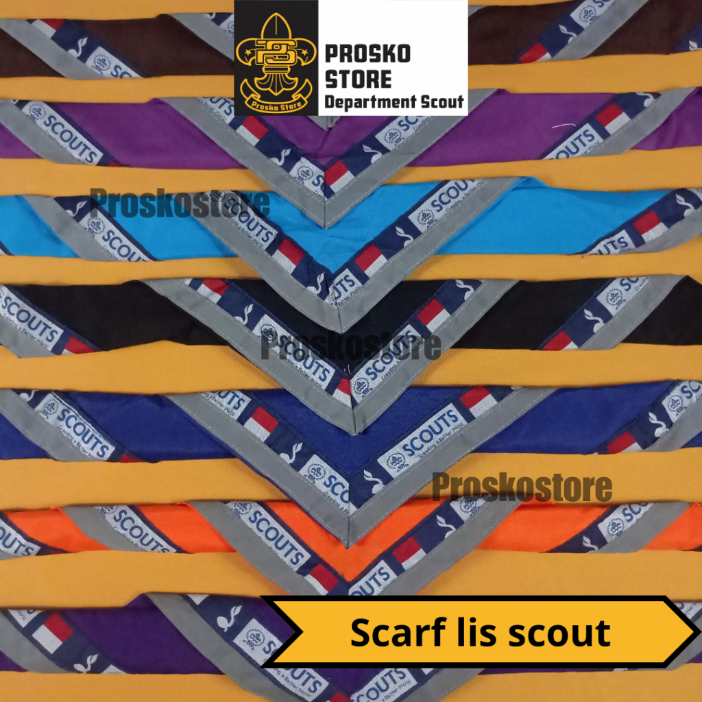 Jual Scraf Pramuka list Woven Scout Scraft wosm Menyala skraf ...