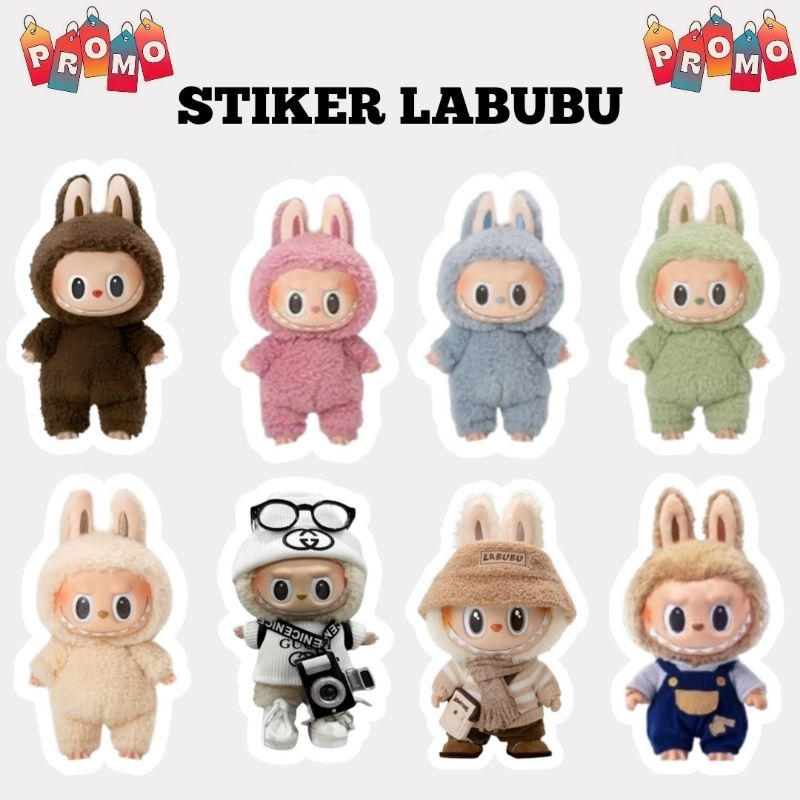 Jual Stiker Labubu Murah Anti Air Satu Paket isi 8 pcs | Shopee Indonesia