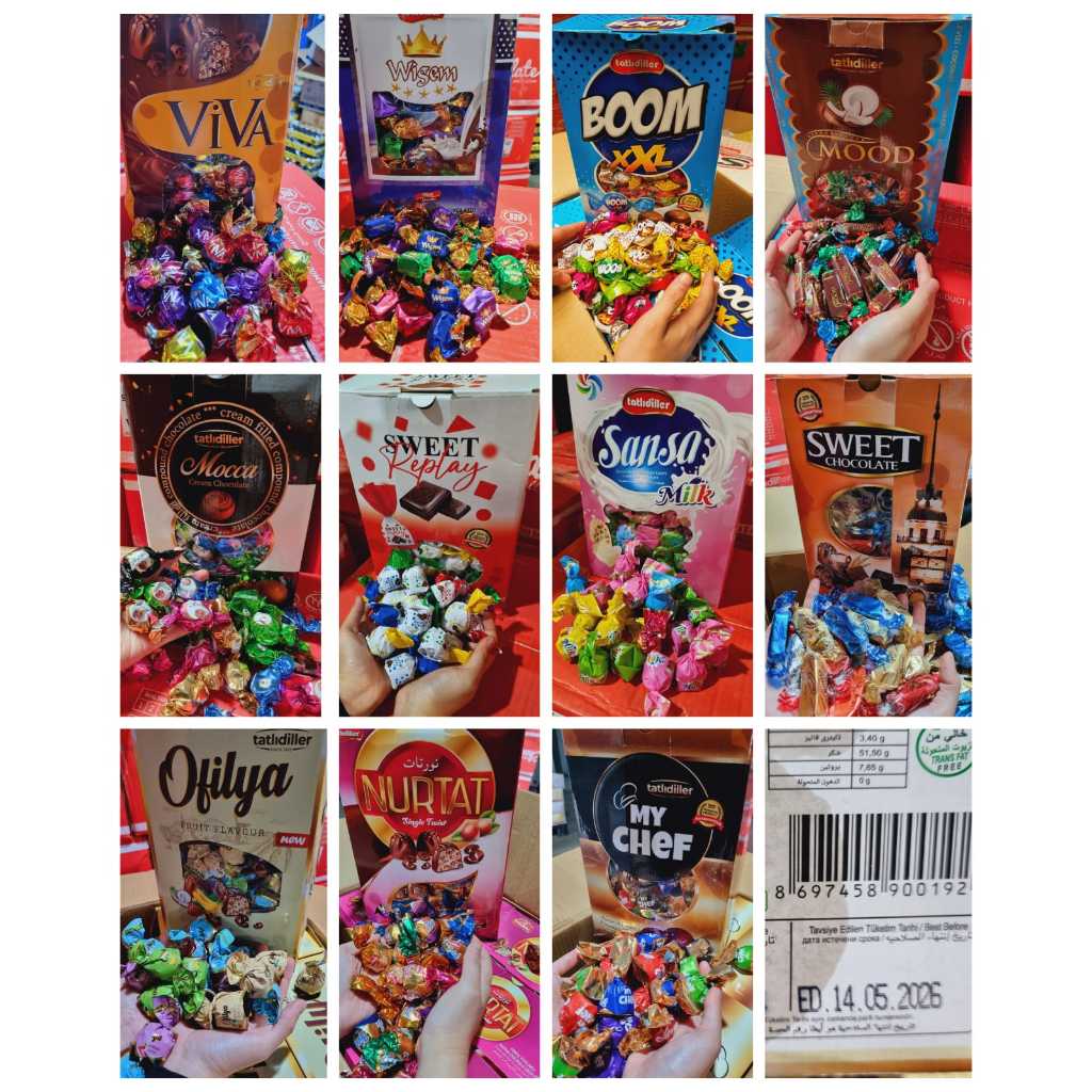 Jual Coklat Turkey Mix Cokelat Arab Premium 1kg Mix Rasa Enak Pasti ...