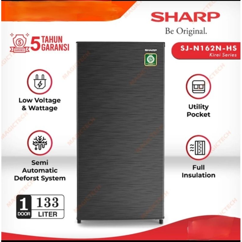 Jual Kulkas Sharp 1 pintu SJN-162 NHS Garansi Resmi | Shopee Indonesia