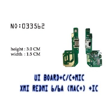 Jual (ORI) BOARD CAS MIC REDMI 6 REDMI 6A +IC MI ORI ORIGINAL BOARDCAS ...