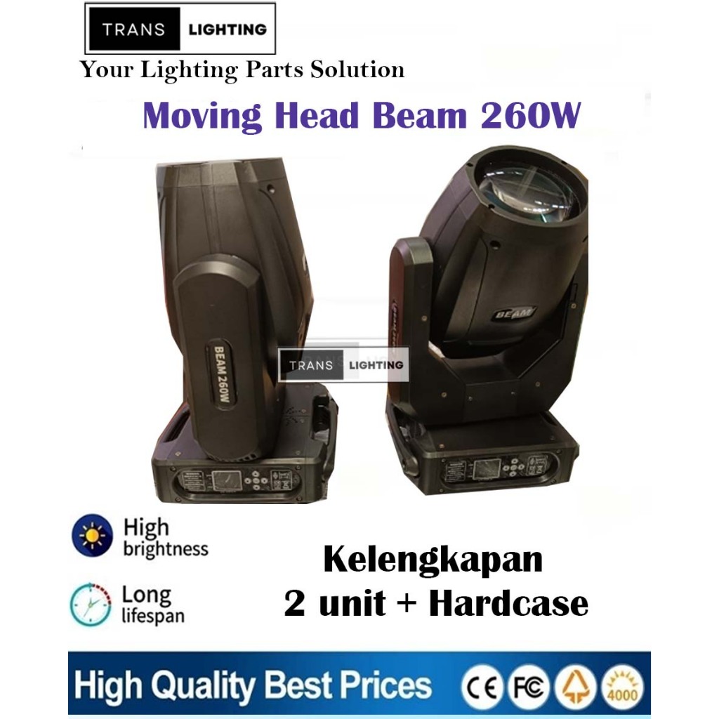 Jual Moving head beam 260 lampu stage lighting panggung ( 2 unit ...