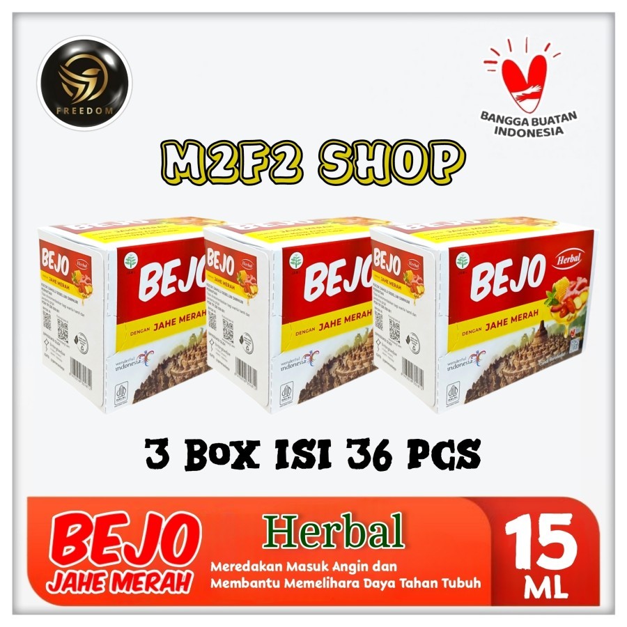 Jual Bejo Herbal Tolak Angin Jahe Merah | Cair Sachet - 15 ml (Kemasan ...