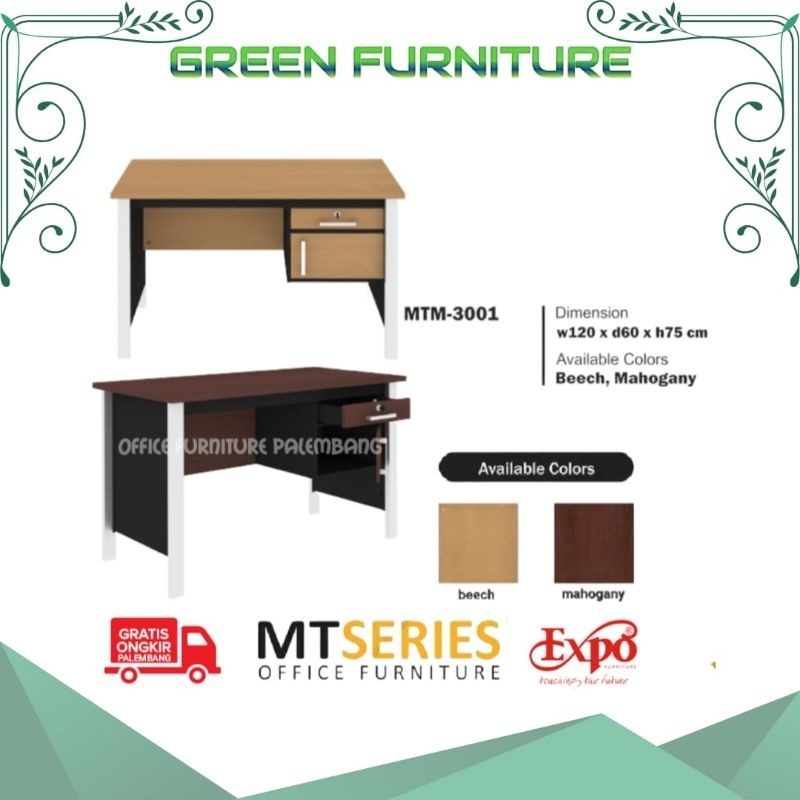 Jual meja kantor expo MTM 3001 meja kerja meja 1/2 biro meja tulis kaki ...