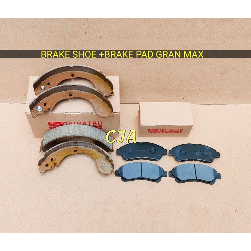 Jual BRAKE SHOE/BRAKE PAD/KAMPAS REM BELAKANG DAN DEPAN GRAN MAX 1.3/1 ...