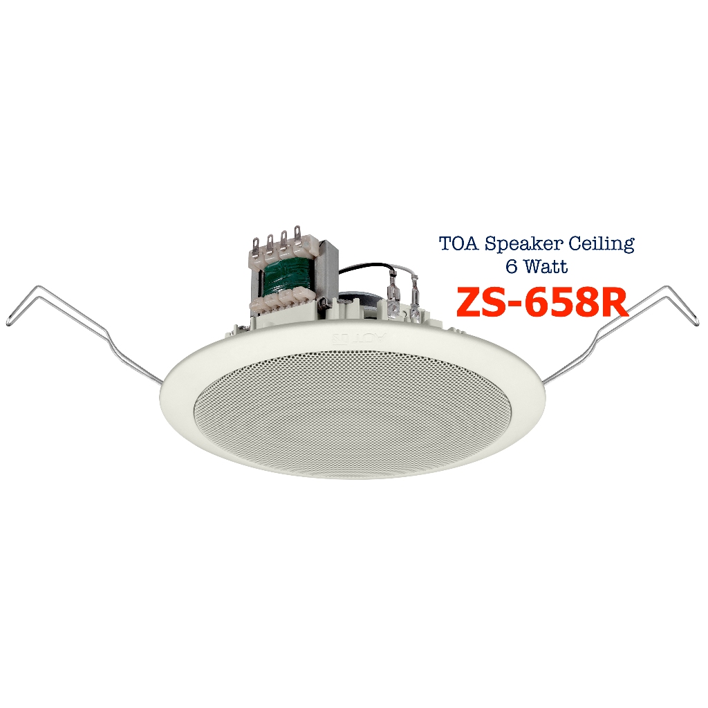Jual TOA ZS-658R Ceiling Speaker 6 Watt Plafon 100% Original Baru 15cm | Shopee Indonesia