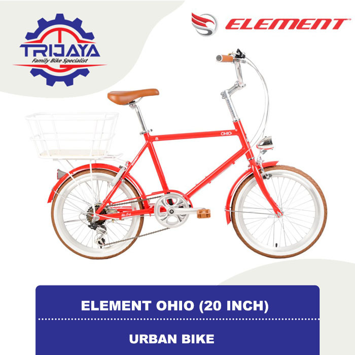 Jual Element Ohio Sepeda Urban 20 Inch - Red Rose | Shopee Indonesia