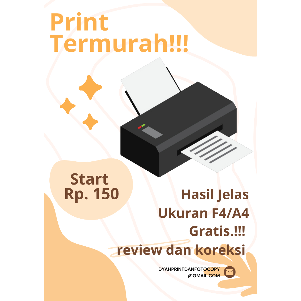 Jual PRINT / CETAK DOKUMEN - cetak buku HVS F4/A4 70gsm | Shopee Indonesia