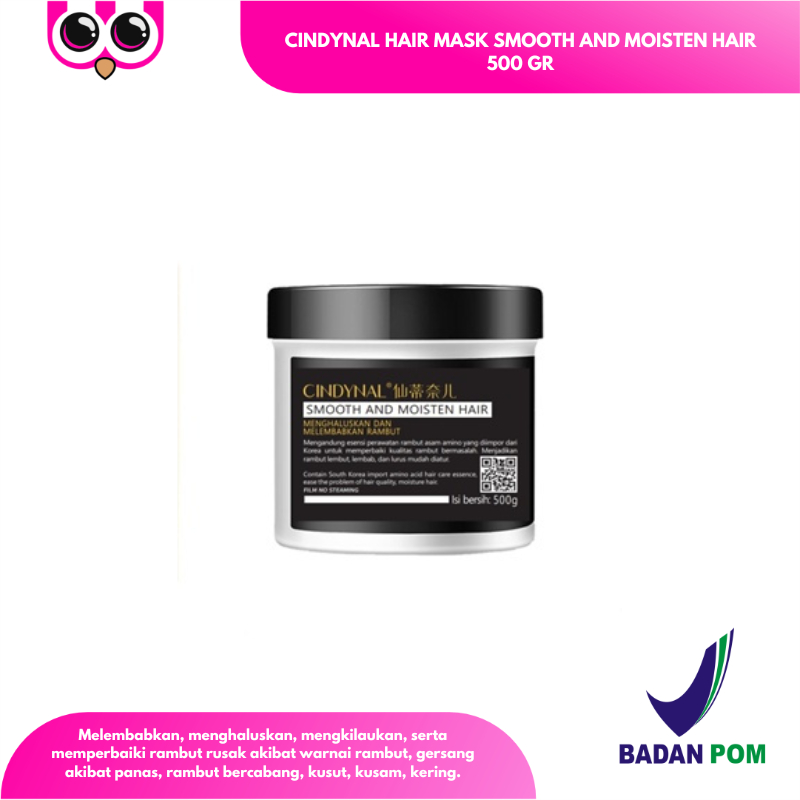 Jual CINDYNAL HAIR MASK SMOOTH AND MOISTEN HAIR 500 GR KERATIN ...