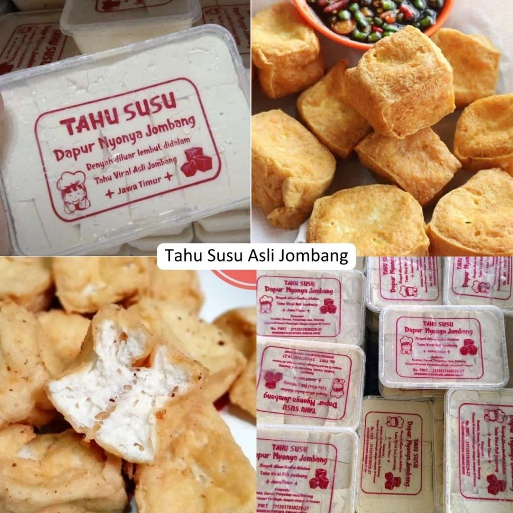Jual Tahu susu dapur nyonya jombang / tahu susu viral 900gr +/- 40pcs ...