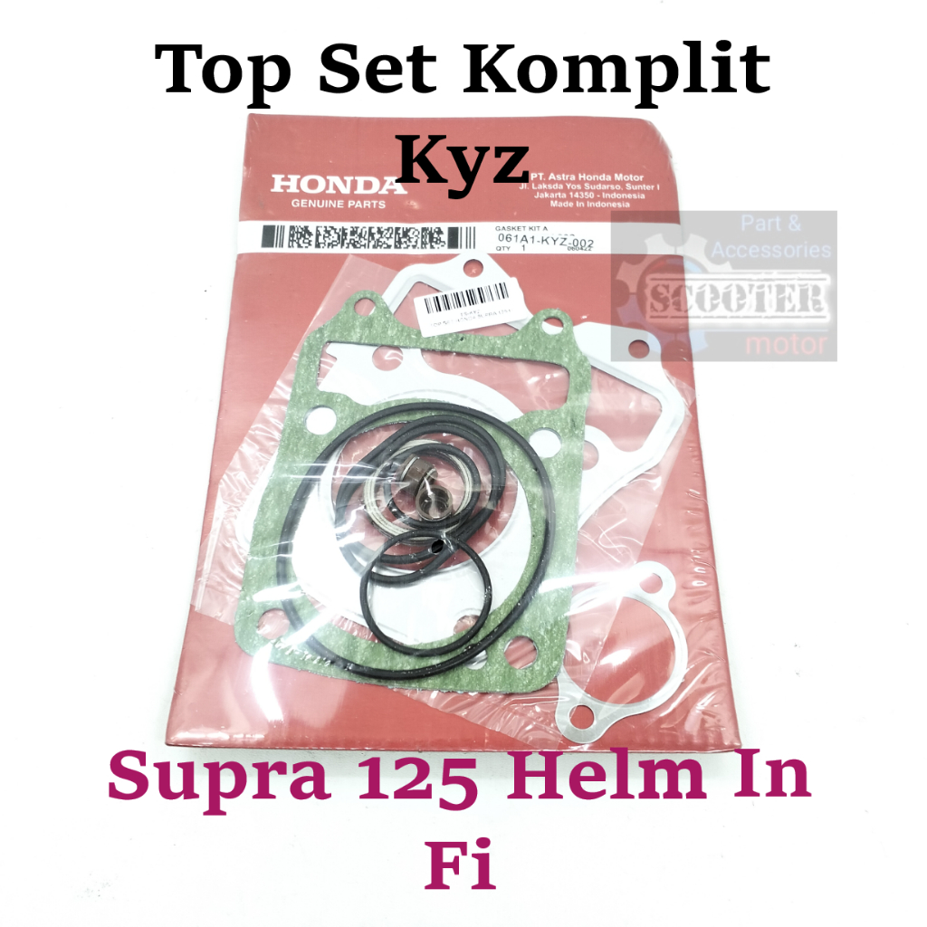 Jual Paking Top Set KYZ HONDA SUPRA X 125 HELM IN FI INJEKSI Presisi Awet Tdk bocor paking ...