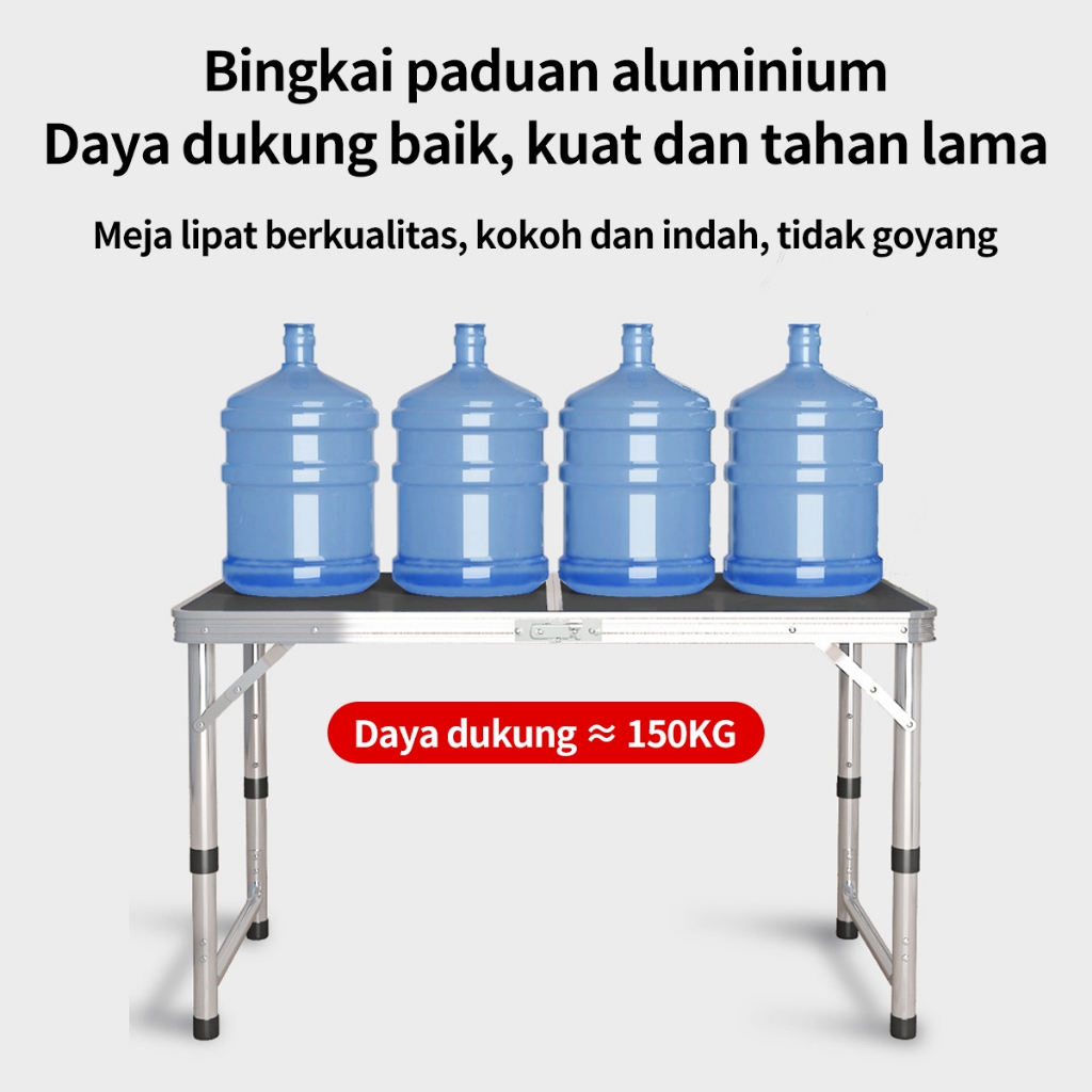 Jual Meja Lipat Meja Koper Portabel Aluminium 120x60 CM Meja Camping ...