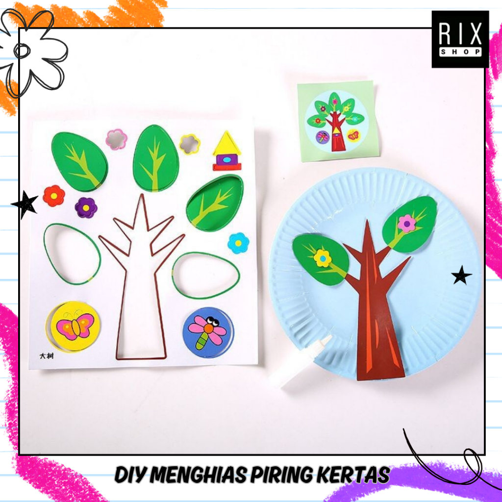 Jual RIX Mainan Edukasi DIY Paper Plate Craft - Menghias Piring Kertas ...