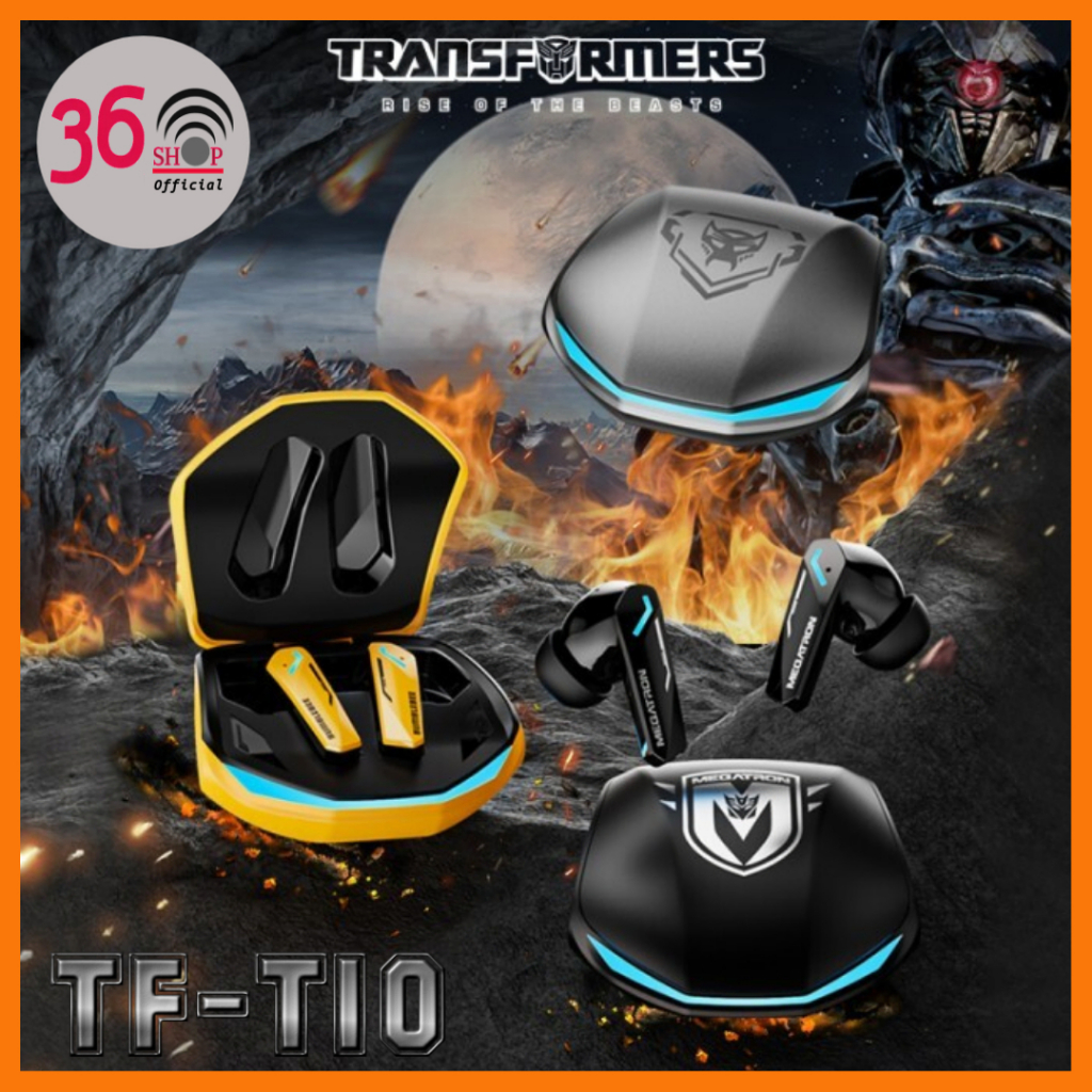 Jual TRANSFORMERS Tf-T10 Wireless Earbuds Bluetooth 5.4 Earphones Low ...
