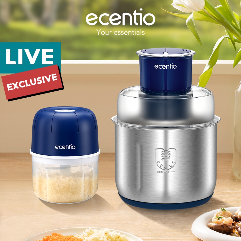 Jual 【Live exclusive】ecentio Food chopper 3L penggiling daging ...