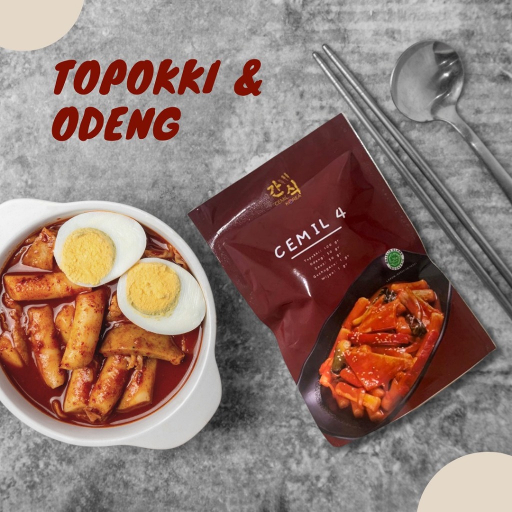 Jual Paket Cemil 4 Toppoki/Topoki/Tteokbokki/Ricecake Odeng dan Saus | Shopee Indonesia