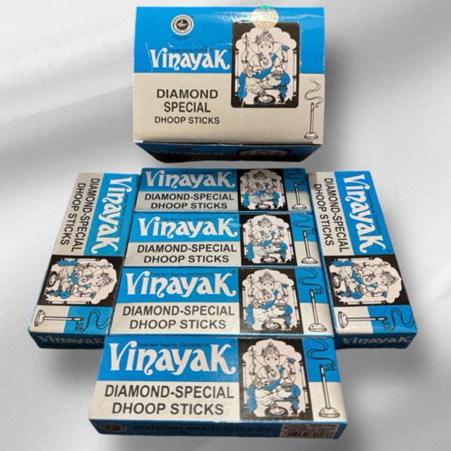 Jual Dupa India Dhoop Vinayak Diamond SPC - Isi 6pack - P: 8cm - Hitam ...