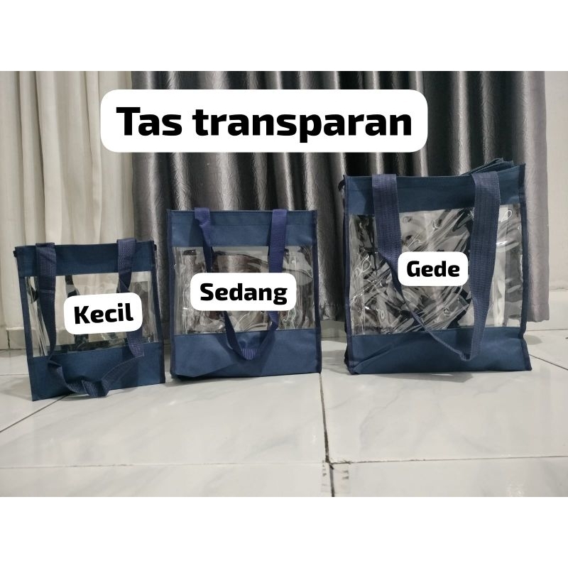Jual TAS TRANSPARAN UNIVERSAL | Shopee Indonesia