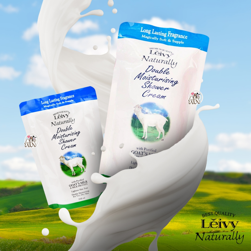 Jual LEIVY NATURALLY DOUBLE MOISTURISING SHOWER CREAM REFILL ( 250ML ...