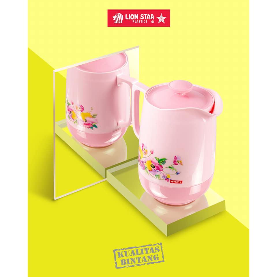 Jual TEKO AIR PANAS LION STAR/ ESKAN SERBAGUNA/ THERMO WATER JUG 1.3 LT K-1 | Shopee Indonesia