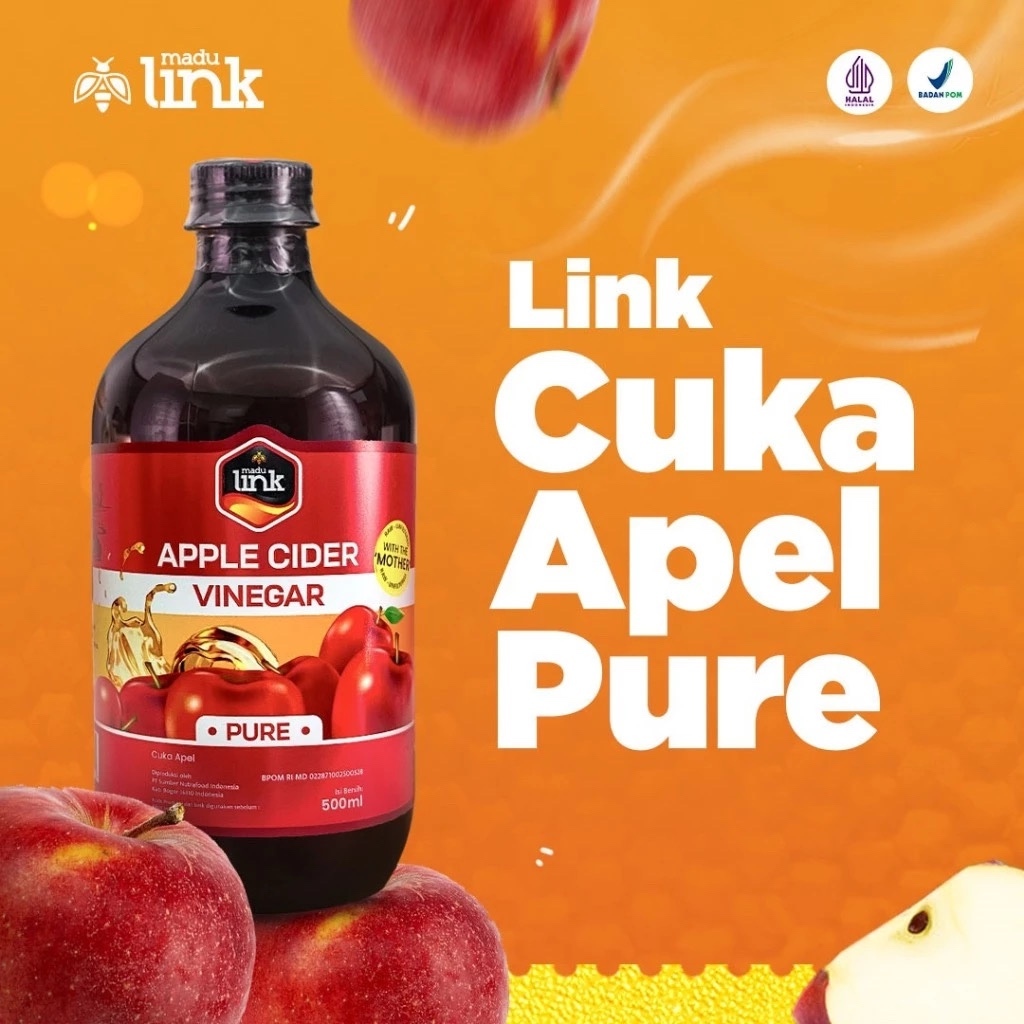 Jual LINK - Cuka Apel Pure With Mother - Apple Cider Vinegar With ...