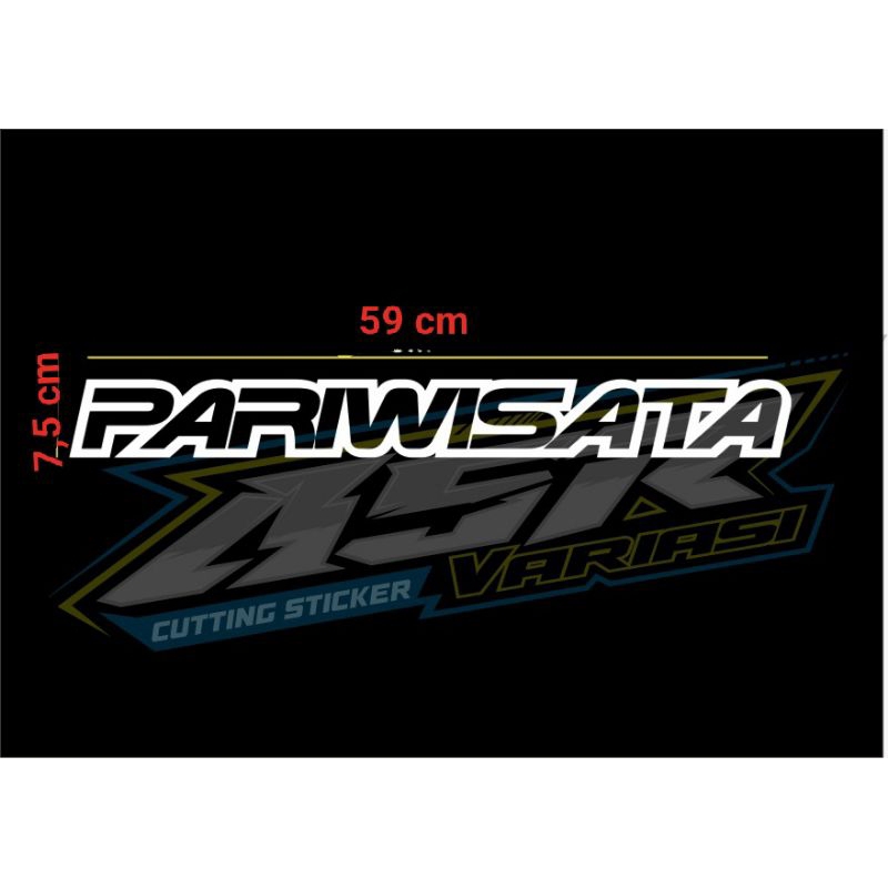 Jual sticker pariwisata untuk kaca mobil bus dll ukuran 60cm | Shopee ...