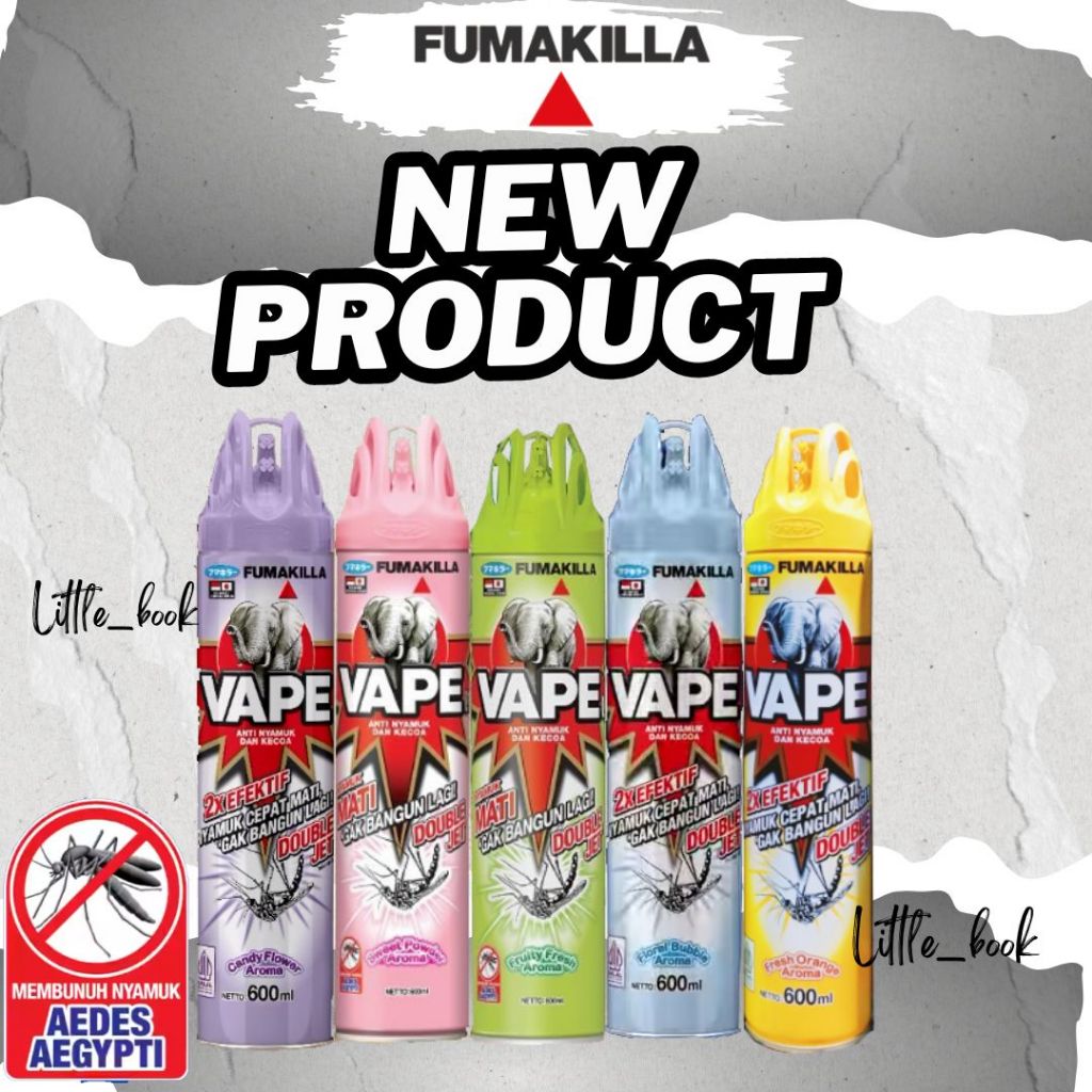 Jual Fumakilla Vape Aerosol Obat Nyamuk Sweet Powder | Fruty Fresh ...