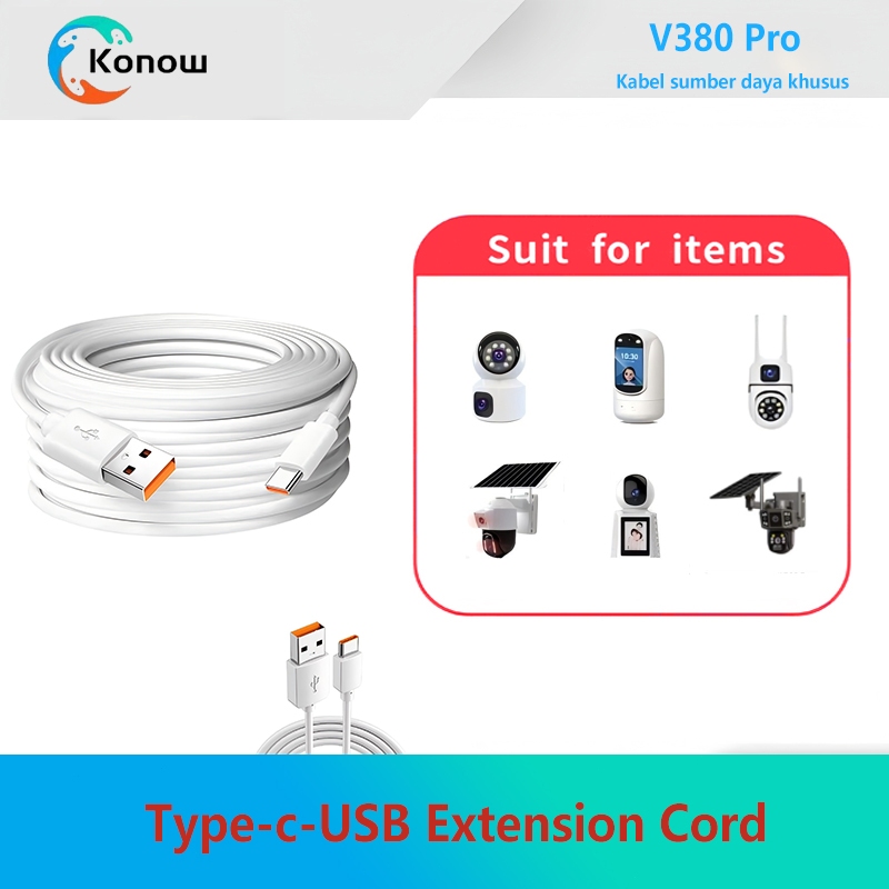 Jual V380 CCTV khusus Super Long Durable Type-C Cable Fast Charging ...