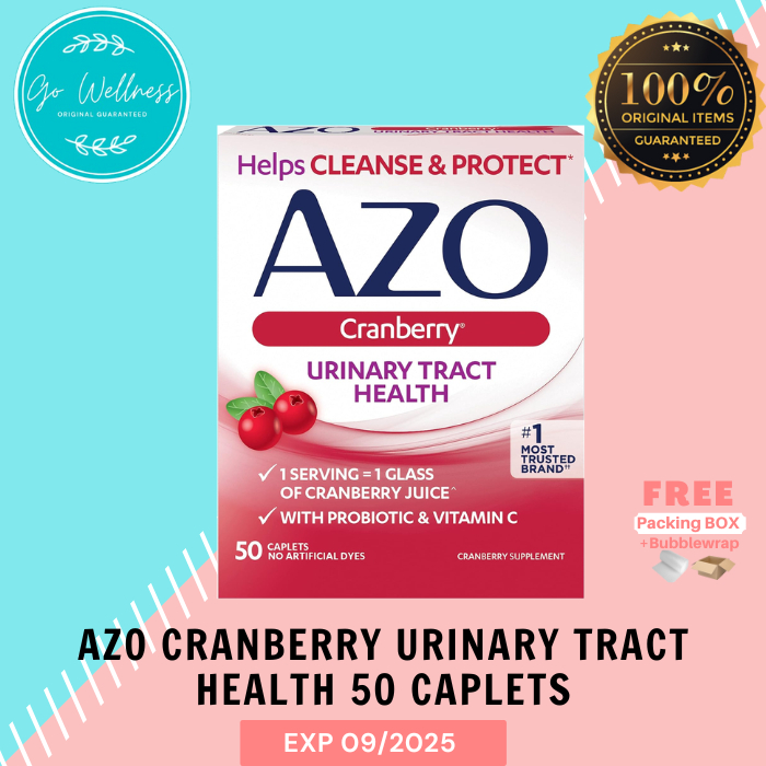Jual AZO Cranberry Urinary Tract Health 50 Caplets | Shopee Indonesia