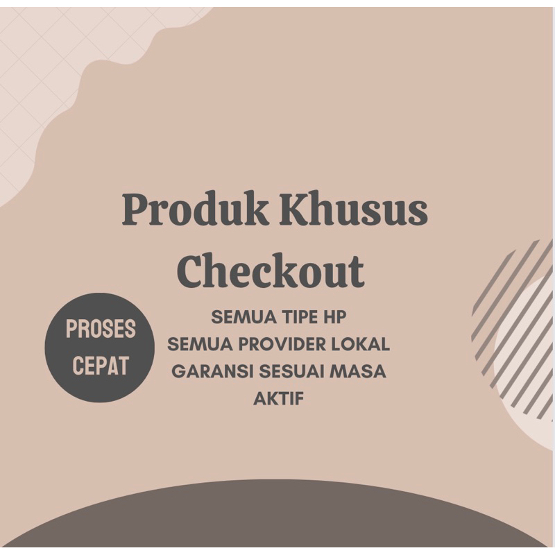 Jual produk khusus checkout | Shopee Indonesia