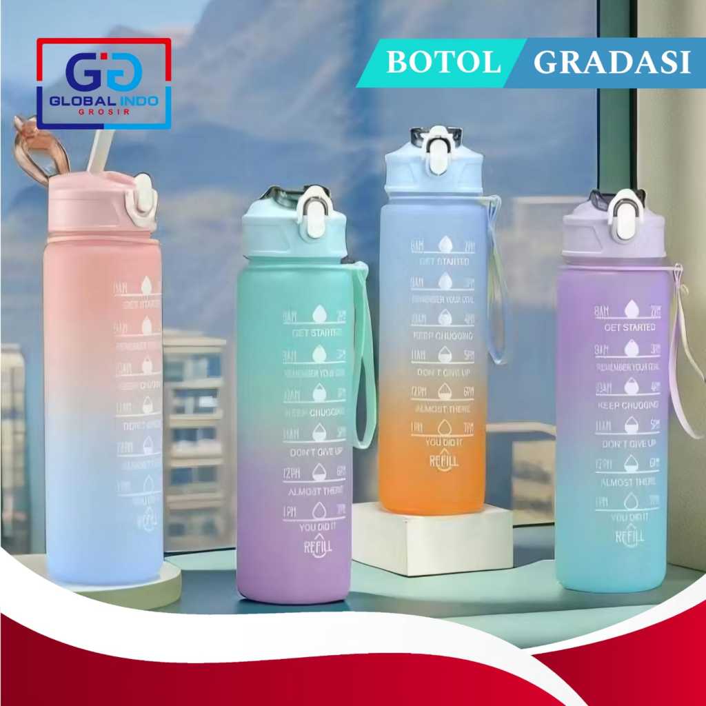 Jual Botol Air Minum Gradasi kapasitas 900ml BPA Free 32oz Tahan Panas ...