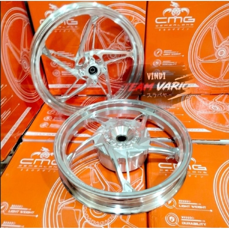 Jual Velg Racing CMG CNC BINTANG LAUT UK 185/215-14 VARIO 125 / 150 ...