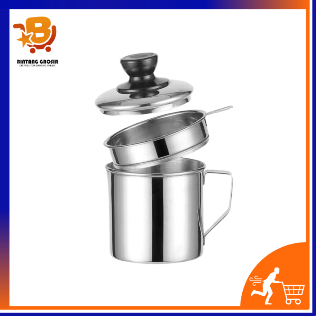Jual Oil Filter Cup / Penyaring Minyak 1.2L / Oil Pot / Gelas Penyaring ...