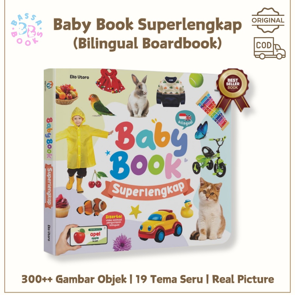 Jual [Ready Stock] Baby Book Superlengkap Boardbook Bilingual Buku Bayi ...