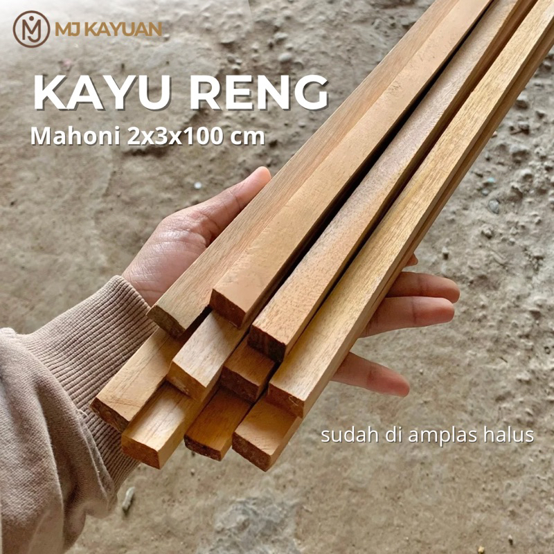 Jual Kayu Reng List Kayu 2x3 cm panjang 100 cm untuk prakarya | Shopee ...