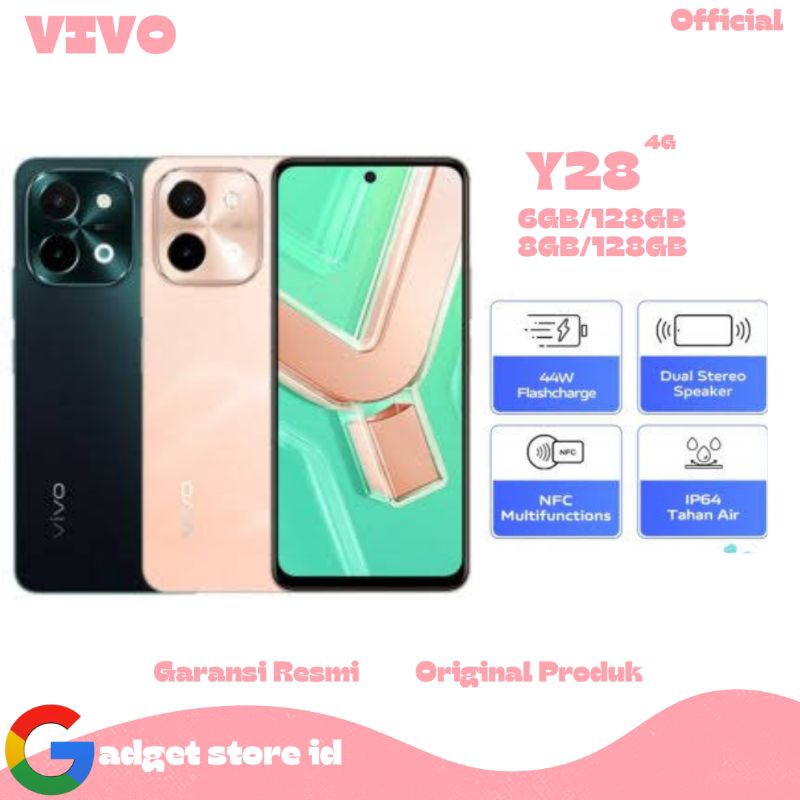 Jual VIVO Y28 4G 6/128GB || 8/128GB GARANSI RESMI VIVO INDONESIA | Shopee Indonesia