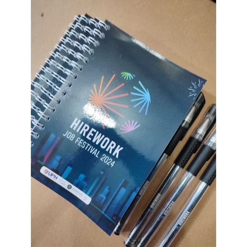 Jual Cetak Paket Souvenir Block Note Custom + Pen Custom / Notepad ...