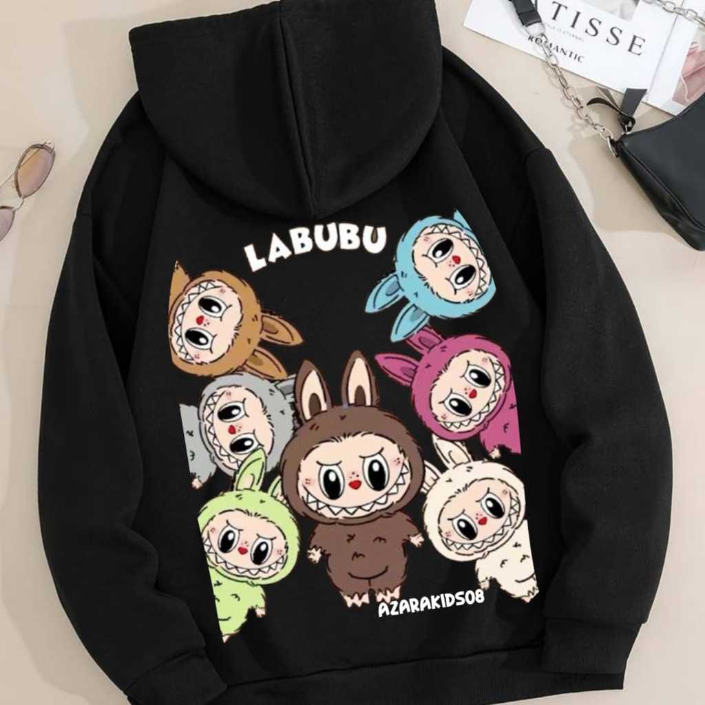 Jual VIRAL LABUBU Hoodie Anak l karakter Boneka Kartun TK SD Bisa Bayar ...