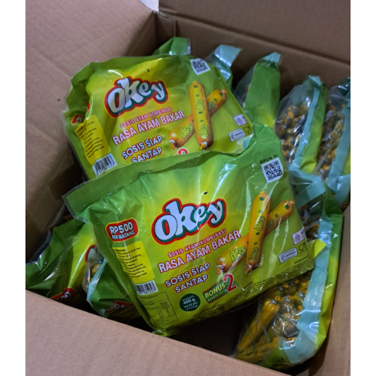 Jual Okey Sosis Ayam Bakar Siap Santap isi 30 pcs | Shopee Indonesia