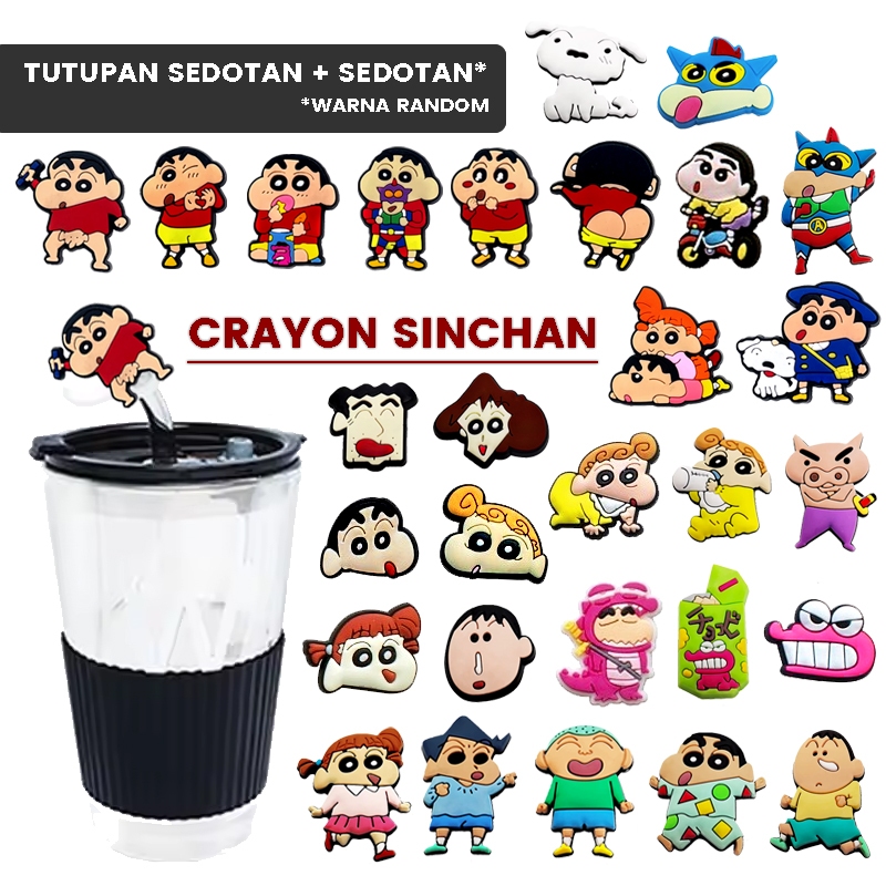 Jual SP Tutup Sedotan 2D Silikon + Sedotan warna random anti debu ...