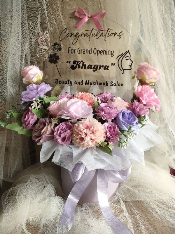 Jual Buket Bunga Akrilik/ Bloom Box Custom akrilik flowers– Kado Grand ...