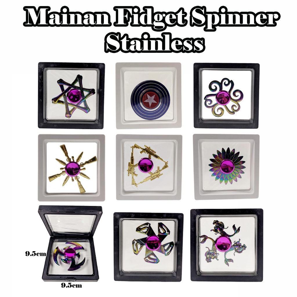 Jual Mainan Fidget Spinner Stainless / Mainan Penghilang Stress ...