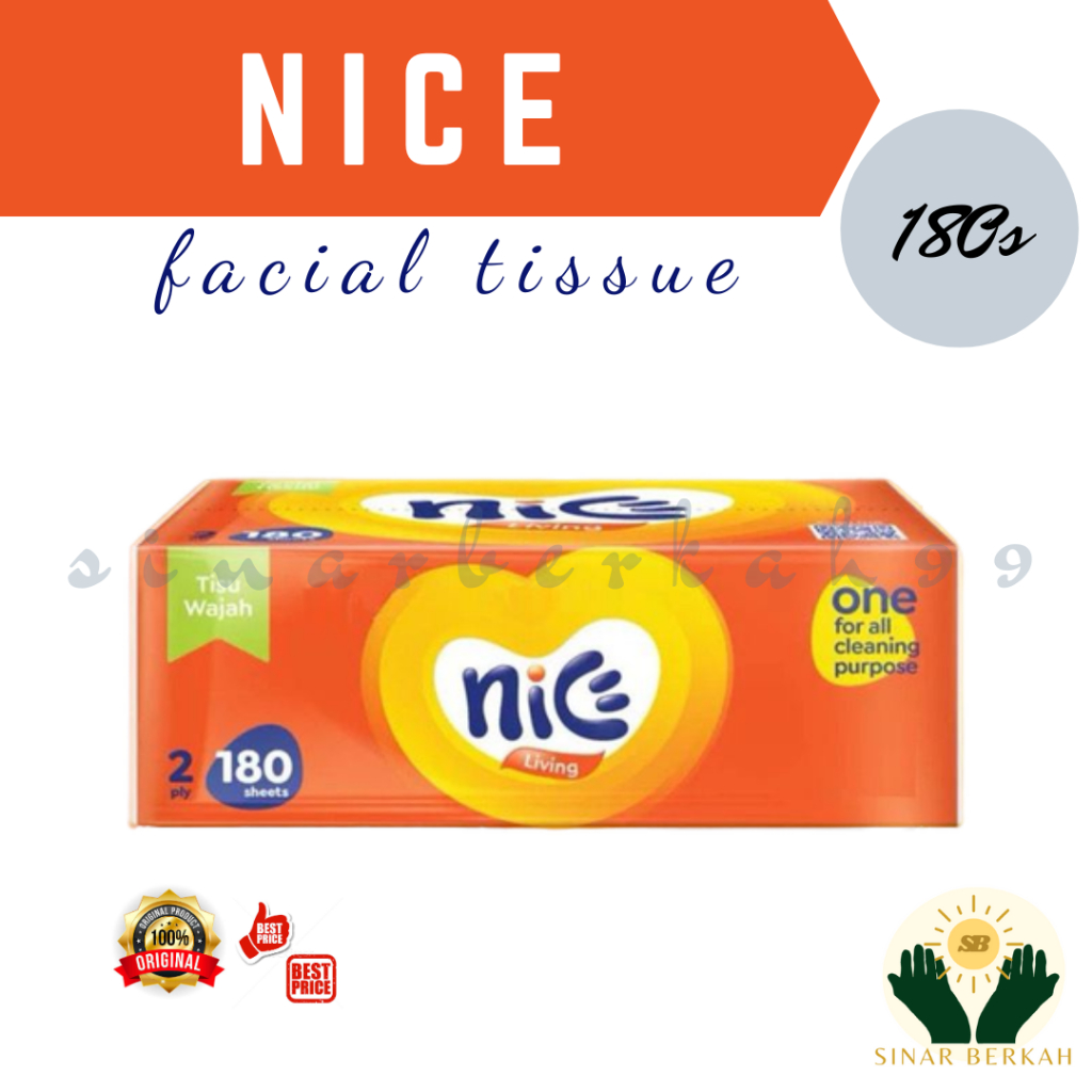 Jual Nice Facial Tissue 180 Sheet Tisu Wajah | Shopee Indonesia