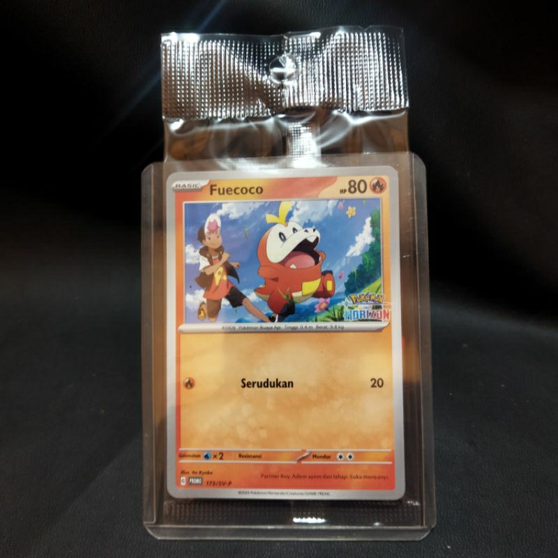 Jual Fuecoco Pokemon seri Horizon Promo Card original TCG Indonesia ...